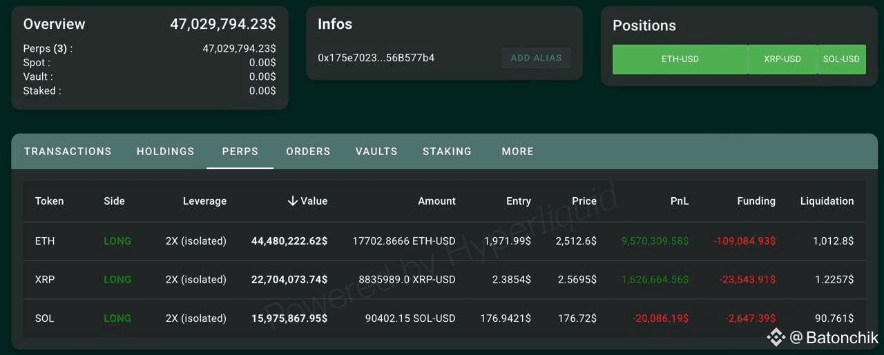 The whale trader closed his long position on Solana last nig ...