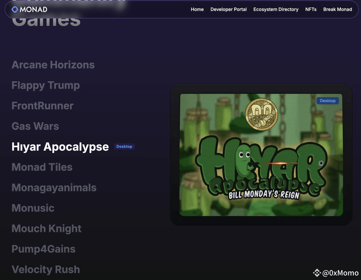 #Monad This time we launched Game Week, featuring a total o | 0xMomo on Binance Square