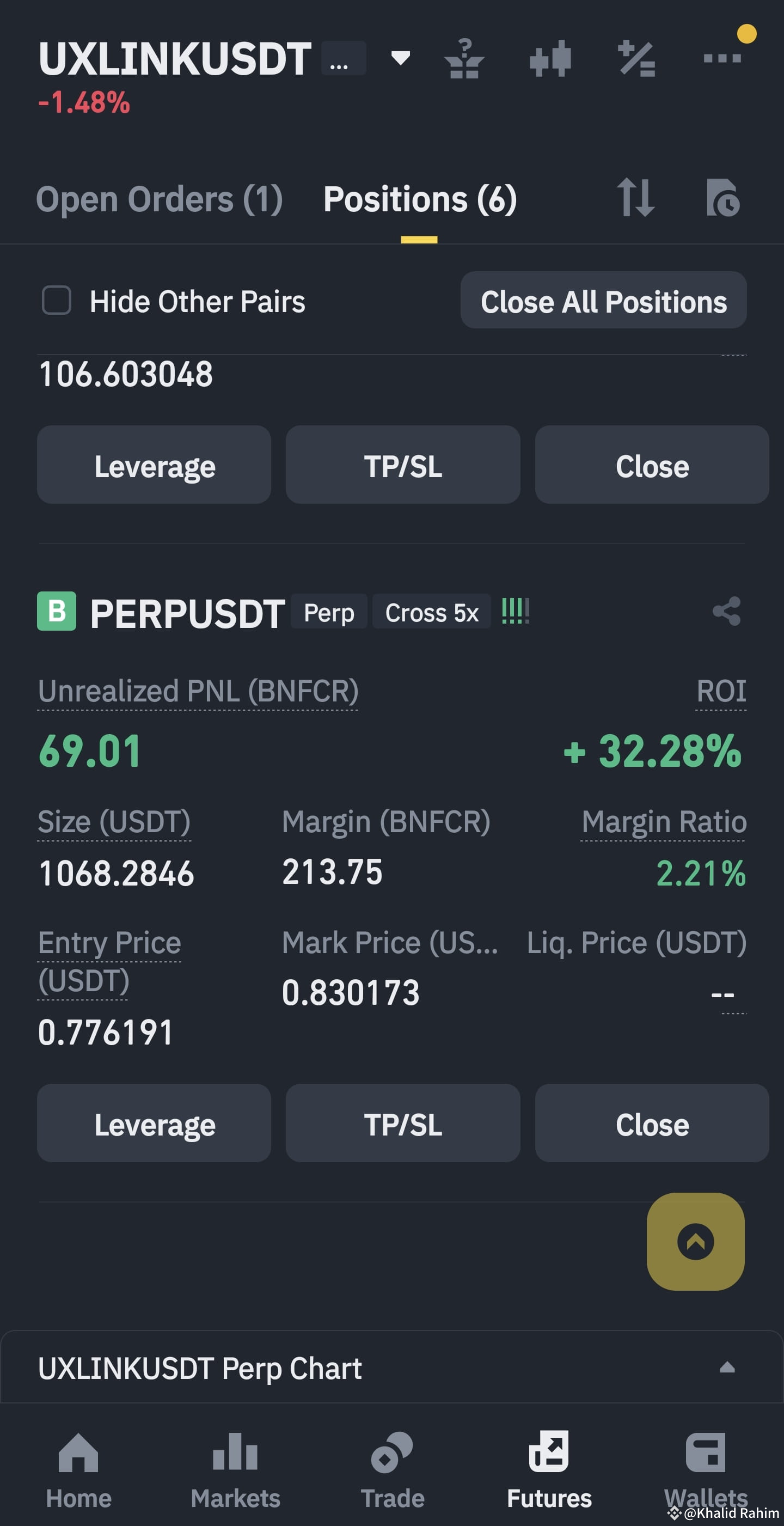 My orders are still running in profits, and I hope you're al | Khalid ...