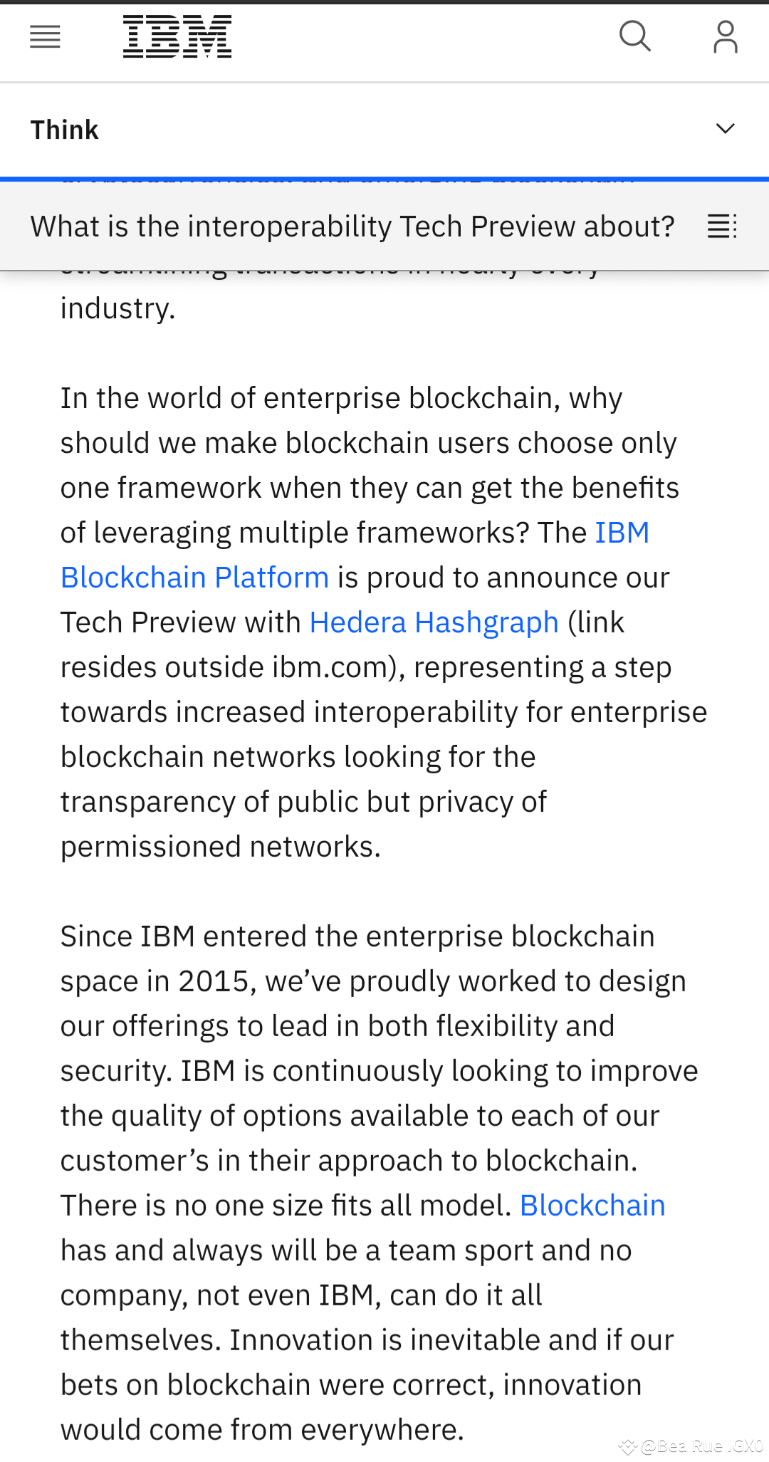$HBAR "IBM and Hedera: The Blockchain Power Duo Enterprises | Bea Rue IGX0 on Binance Square