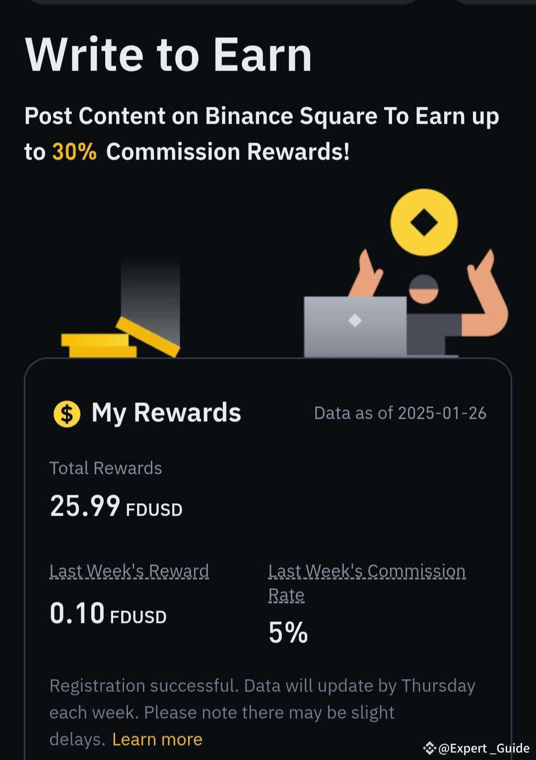 #Write2Earn Binance Square's "Write to Earn" program offers | Expert ...