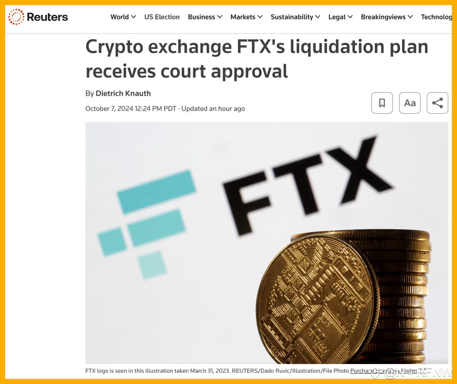 FTX received court approval for its payout plan today, and t | N - RFNW ...