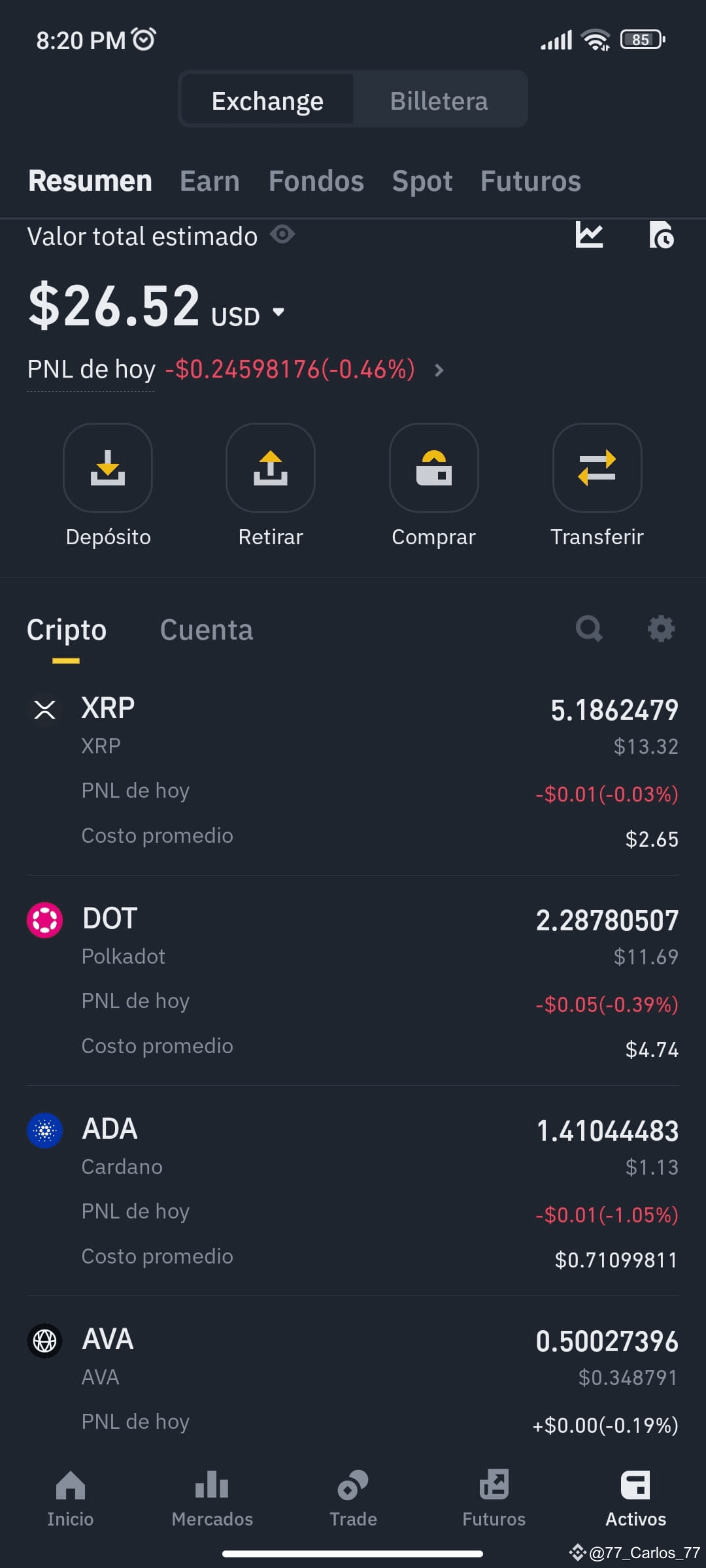 Well, let's see what happens. $XRP $DOT | 77_Carlos_77 on Binance Square