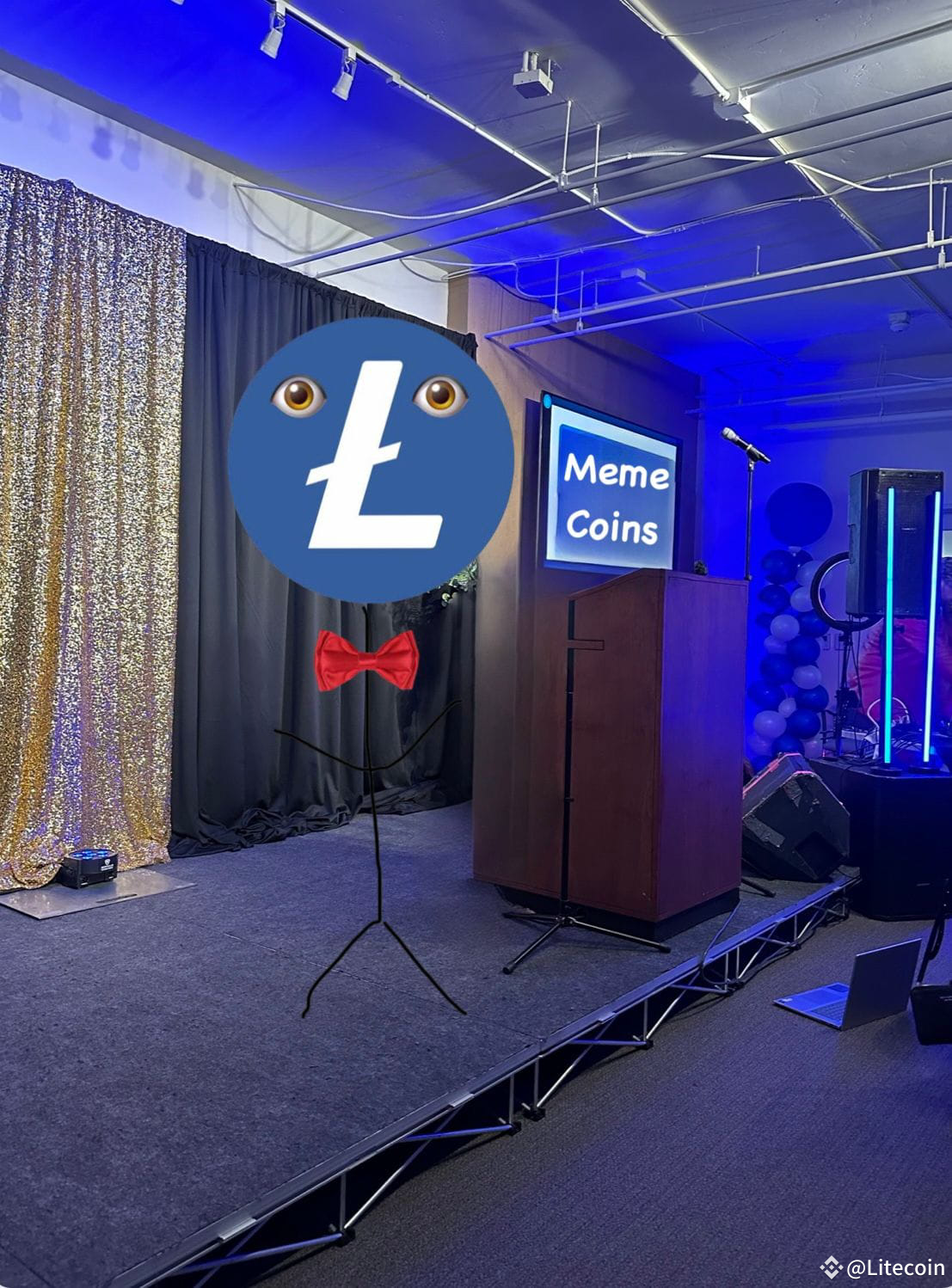 Good morning. Here's a picture of me at Meme Coin Amateur | Litecoin on ...