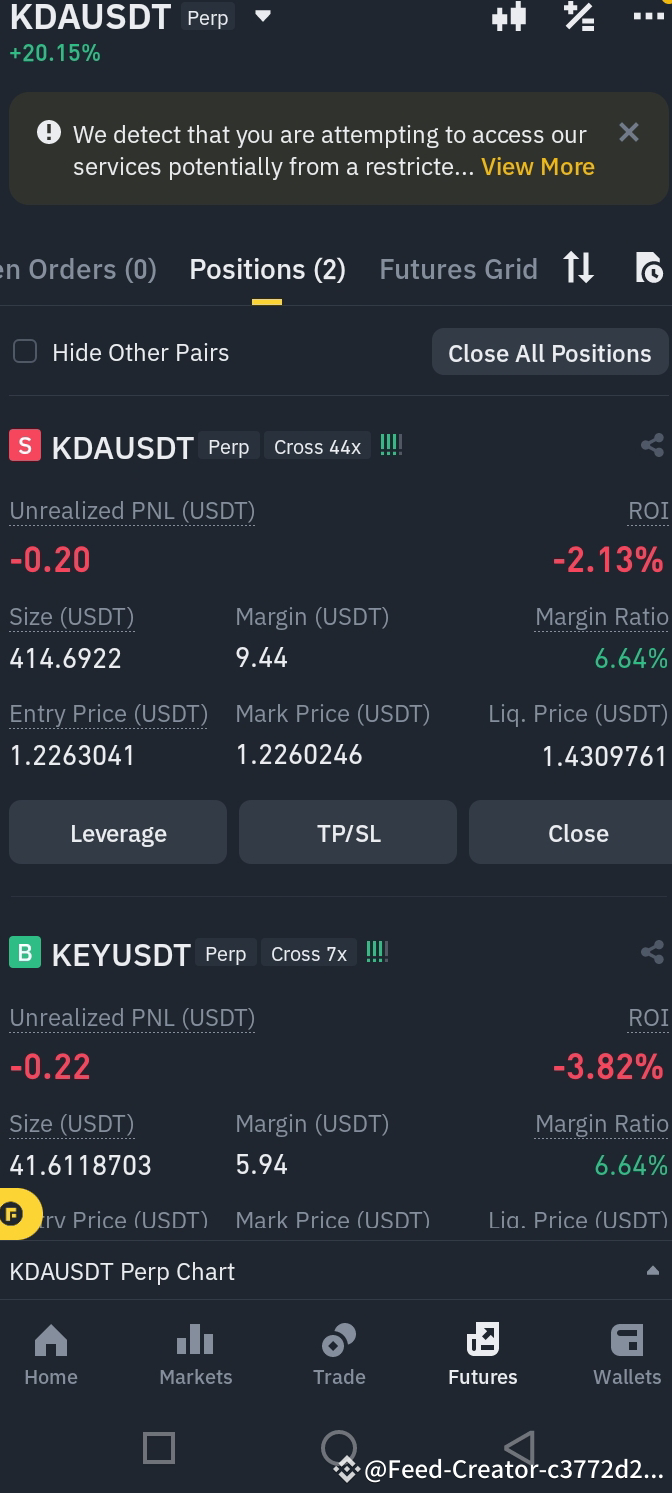 $KDA I'm short #KDA coin | Feed-Creator-c3772d2ac on Binance Square