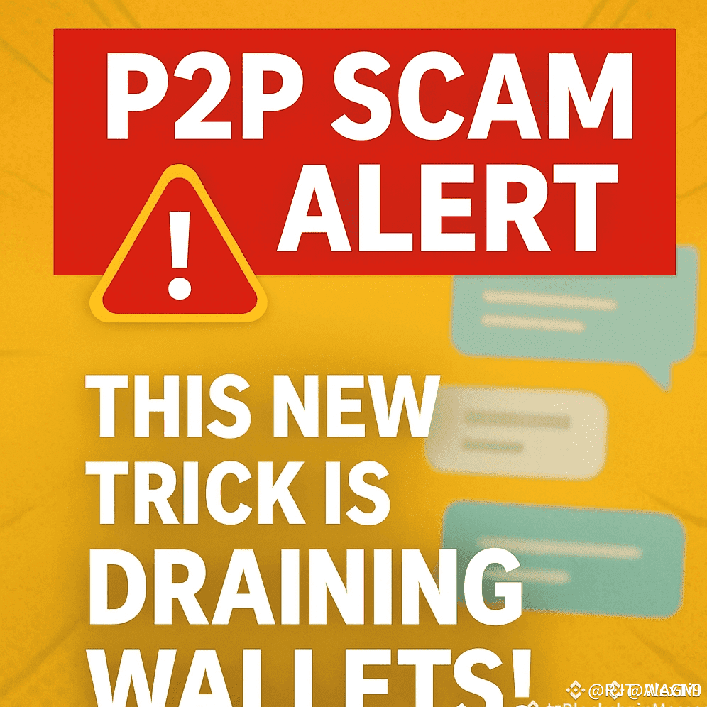 𝗣2𝗣 𝗦𝗖𝗔𝗠 𝗪𝗔𝗥𝗡𝗜𝗡𝗚 𝗢𝗡 𝗕𝗜𝗡𝗔𝗡𝗖𝗘 There’s a | RJT_WAGMI on Binance Square