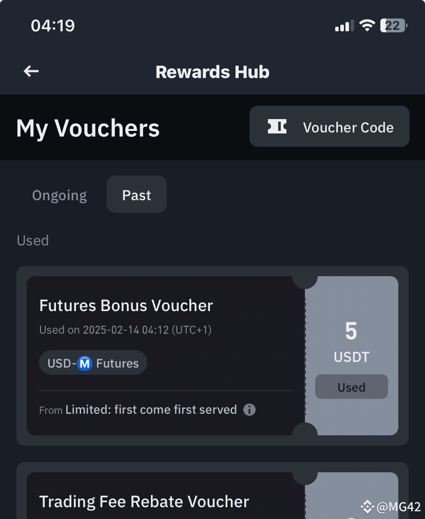 Binance giving 5USD Voucher to everyone for future trade. AF | MG42 on ...