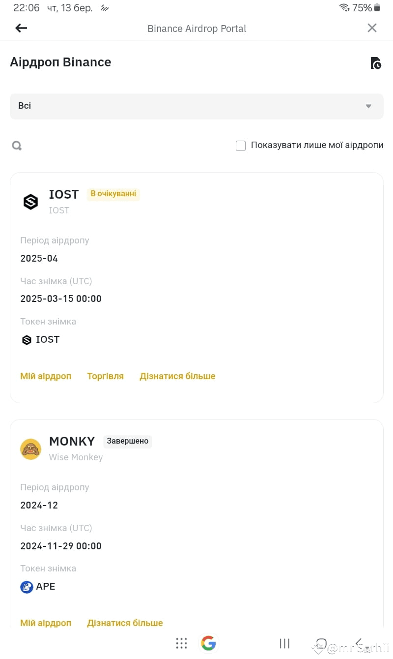 AIRDROP April | mr Serhii on Binance Square