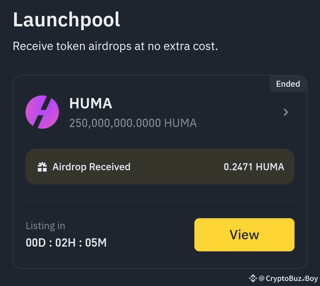 HUMA LISTING SOON: JUST 2 HOURS LEFT! 250,000,000,000 HUMA i | CryptoBuzzBoy on Binance Square