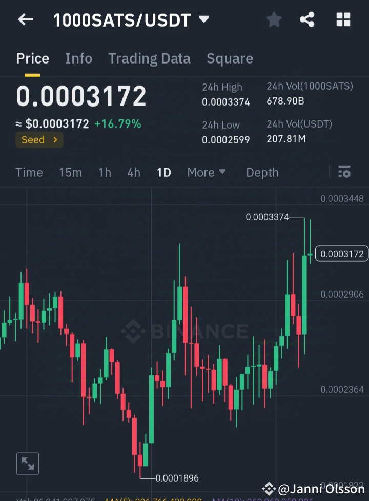 🚨$1000SATS 1000SATS/USDT ALERT: Momentum Building – Is a B | Janni Olsson on Binance Square