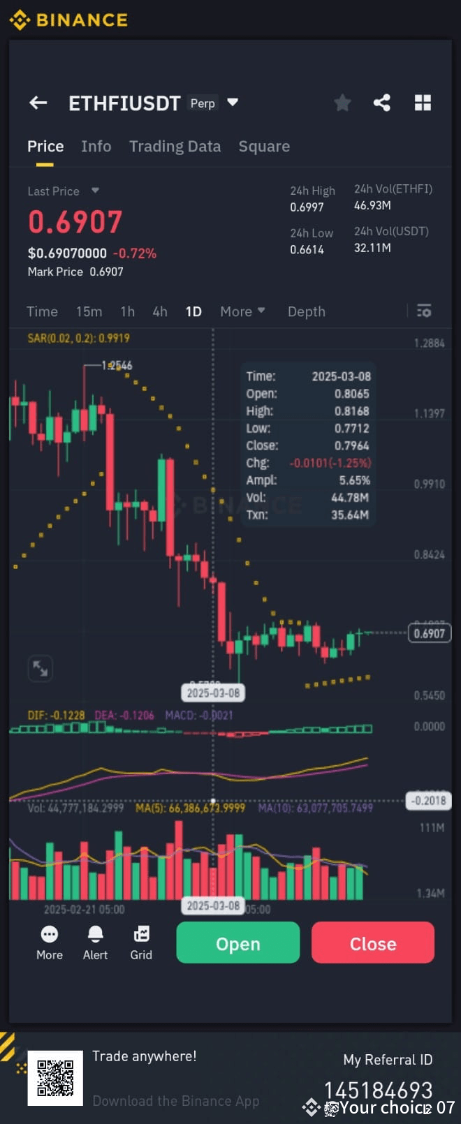 $ETHFI Buy Current price or 0.65 sell target 🎯 0.74 Sell | CAPITAL GBNZ - CRYPTO COMMUNITY on ...