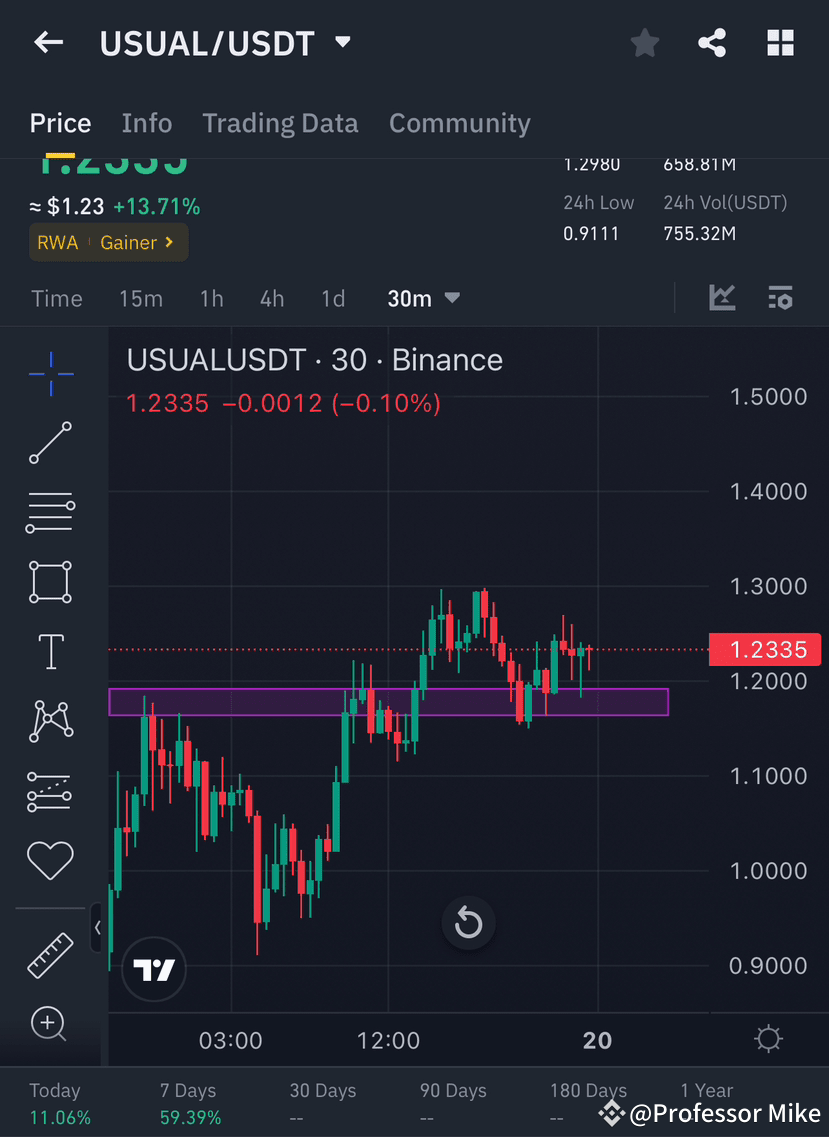 $USUAL /USDT Taking Off: Catch the Momentum! 🔥💯 $USUAL i | Professor Mike on Binance Square