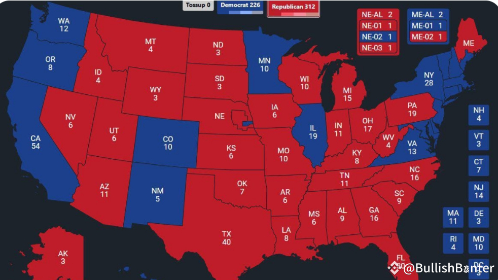Breaking Alert: Trump Predicted to Win 2024 U.S. Presidency with 312 ...