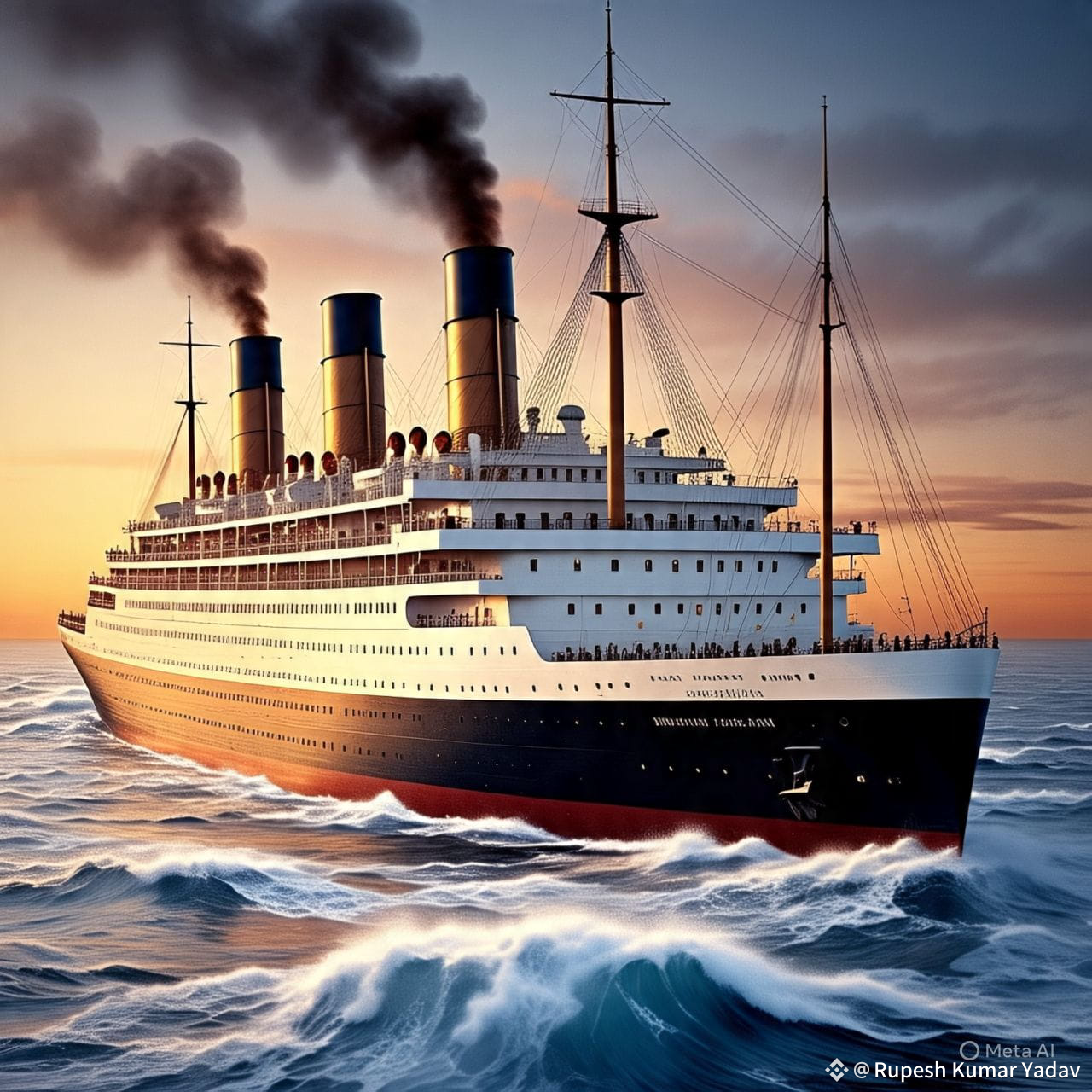 $T El **RMS Titanic** era un transatlántico británico, el | Crypto1com ...