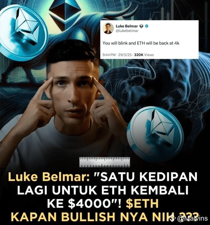 When!?! ONE MORE BLINK, ETH HEADING TO $4000?! Ethereum ($ | Malvins on Binance Square