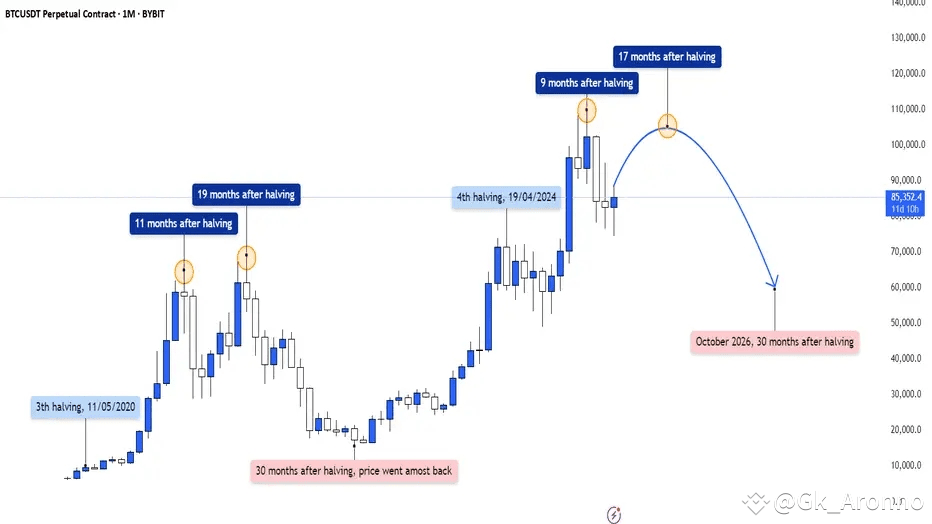 BTC - Halving Cycle | Historical Patterns & 2025-2026 Projection ...