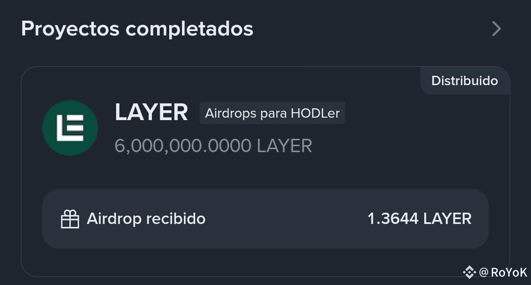 🤯 What a surprise to see that they gave me $LAYER tokens, t | RoYoK on ...