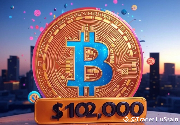 🚨 BREAKING: Bitcoin Shatters Records, Surges Past $102,000! | Trader HuSsain on Binance Square