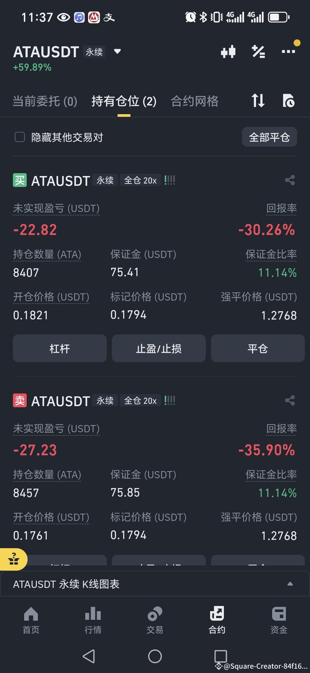 $ATA Damn horizontal lock-up, sleeping | 吕泓文 on Binance Square
