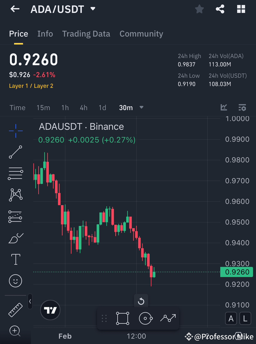 $ADA USDT Short Trade Setup! 💯🔥 Bearish momentum is incre | Professor Mike on Binance Square