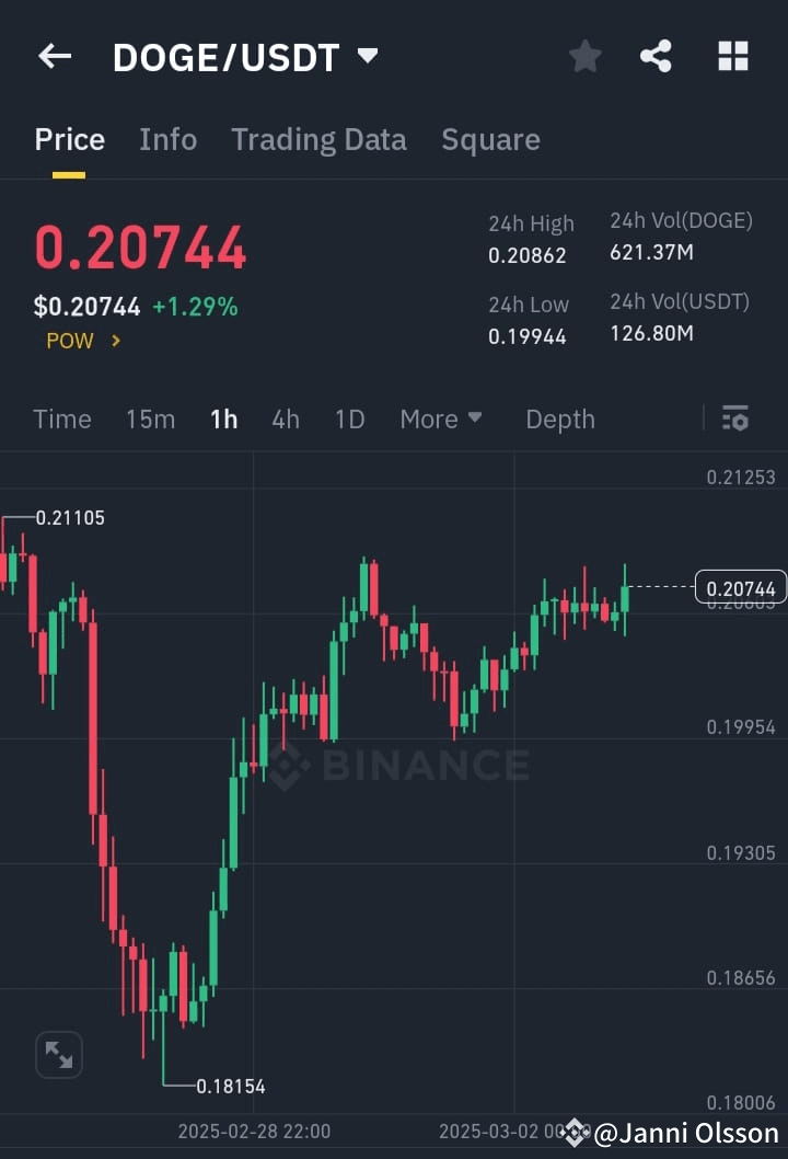 🚀 $DOGE DOGE Showing Strength – Bullish Breakout Ahead? | Janni Olsson on Binance Square