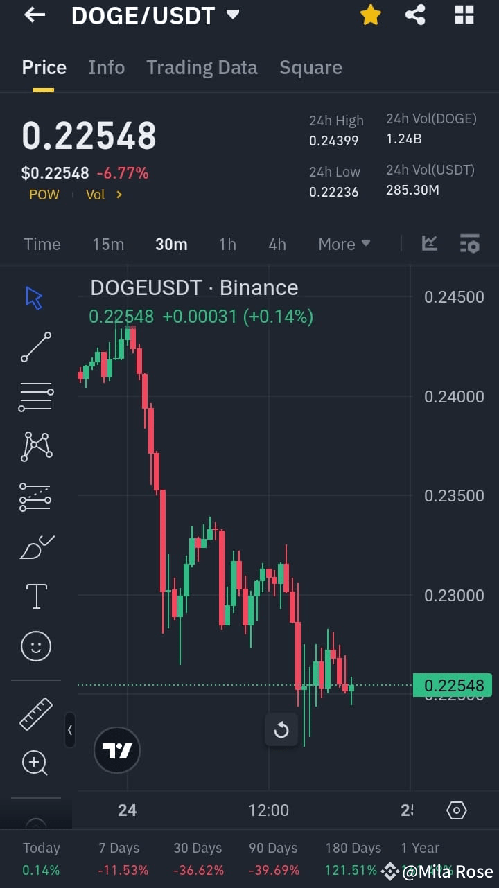 $DOGE /USDT Strong Dip Move 💯 Ready For Opportunity Alert | Mila Rose on Binance Square