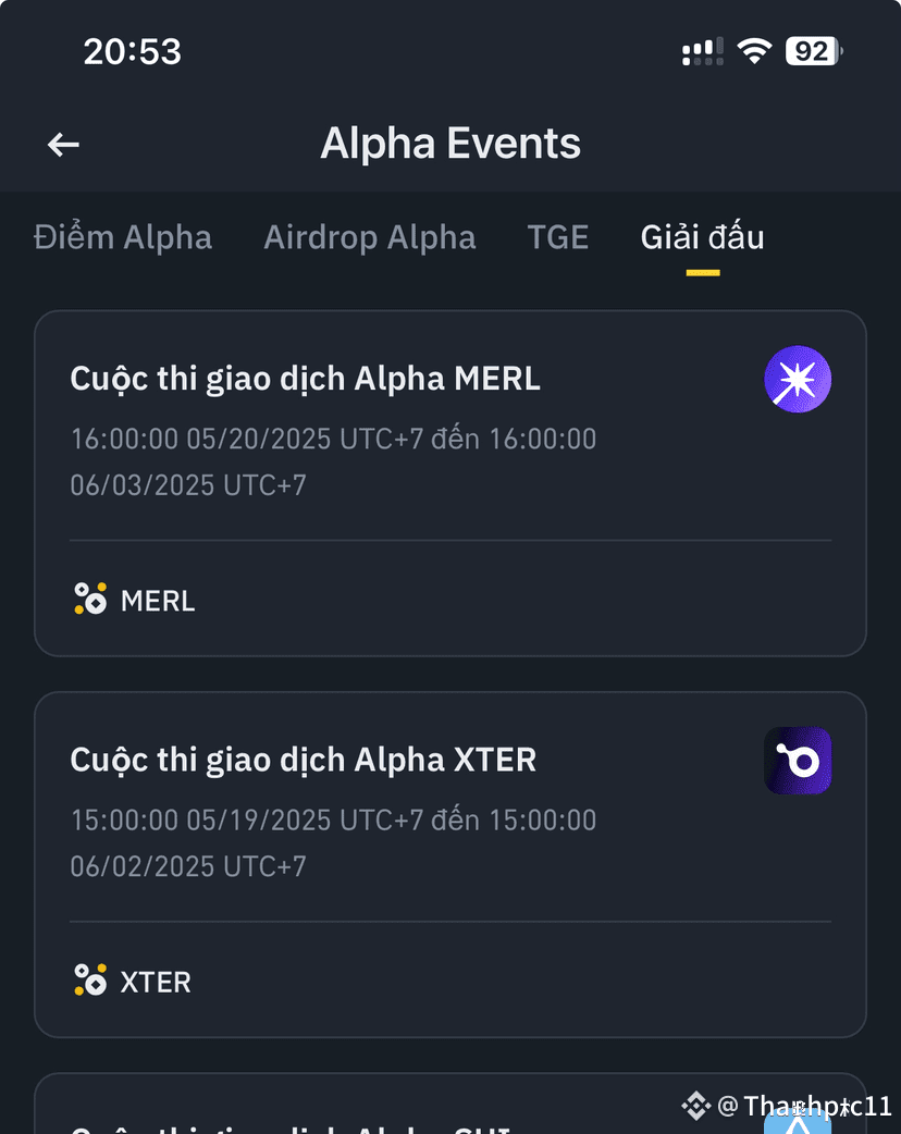 The OBT trading competition on Binance alpha is not yet avai ...