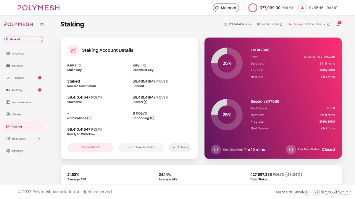 Stake $POLYX with the Polymesh Portal! ⚡ Aid in Polymesh se | Polymesh on Binance Square