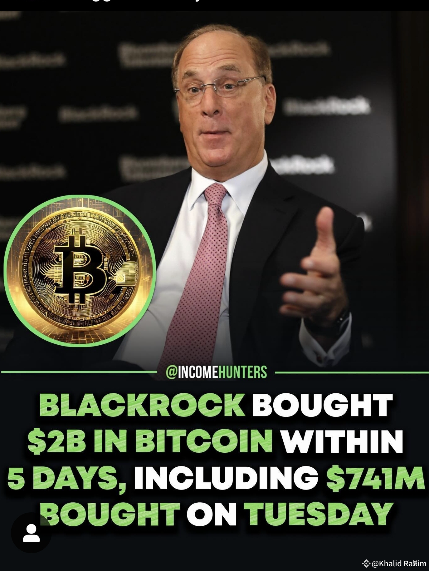 #btc while you were selling someone was buying | Khalid Rahim on ...