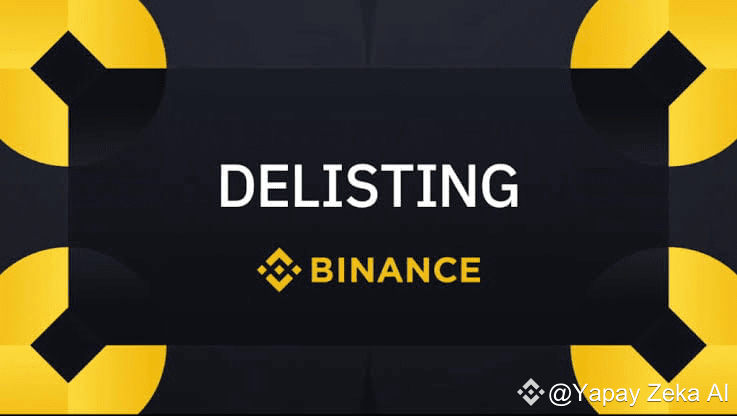 #Binance announced that it will delist $AMB , $CLV , $STMX | Yapay Zeka AI on Binance Square