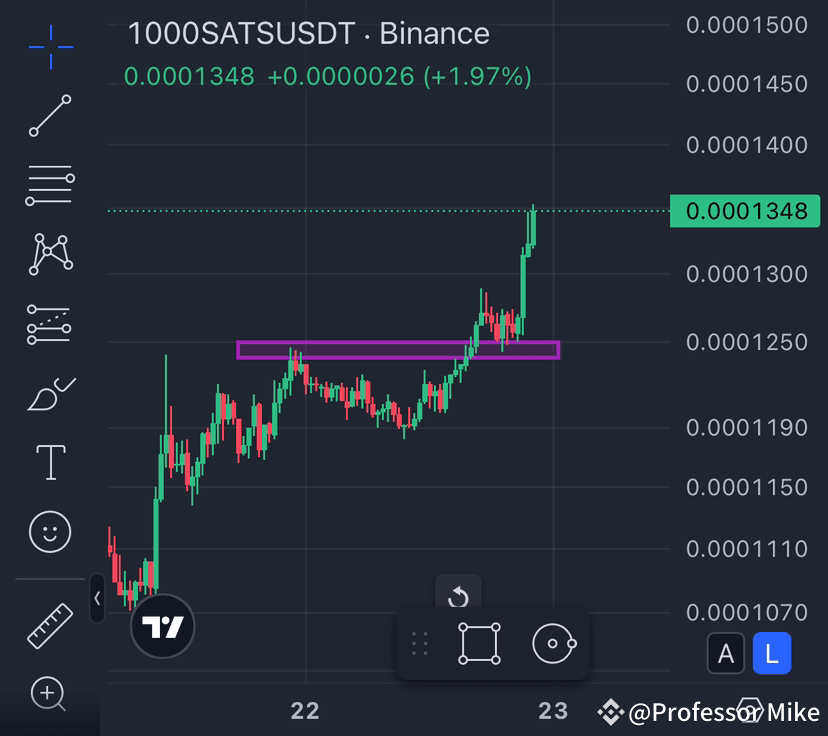 $1000SATS /USDT – All Targets Achieved, Bull Run Confirmed A | Professor Mike on Binance Square
