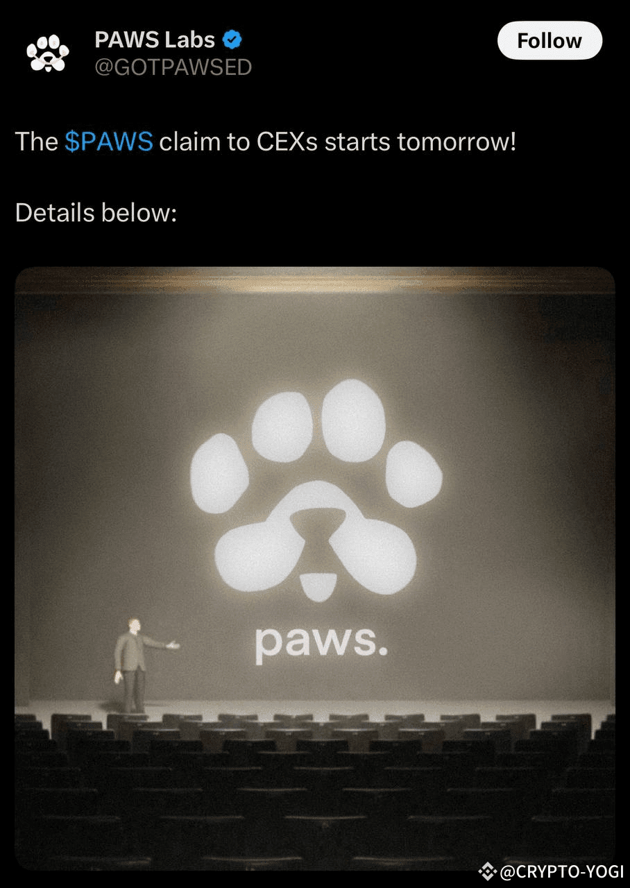 🔈 PAWS Airdrop You can Claim your $PAWS tokens today 📊 | CRYPTO-YOGI on ...