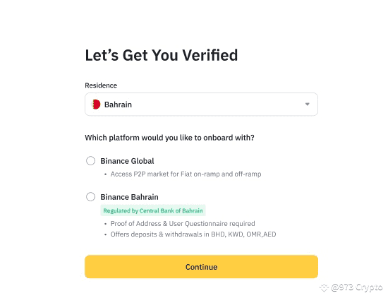 Steps to register with Binance Bahrain! Create a new | 973 Crypto on ...