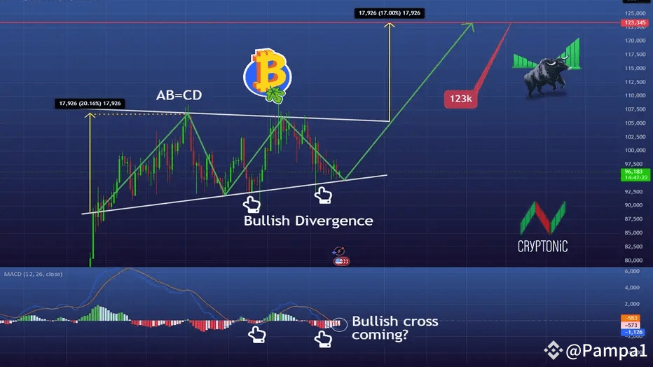 🚀 BTC to $123K?! 🐂 Symmetrical Triangle Breakout Imminent? 📈 | Pampa1 on Binance Square