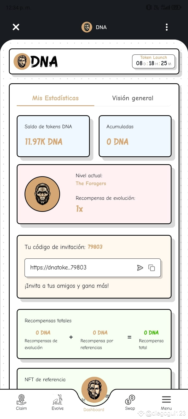 $WLD earn your DNA tokens and level up. my referral code is | diegogui123 on Binance Square