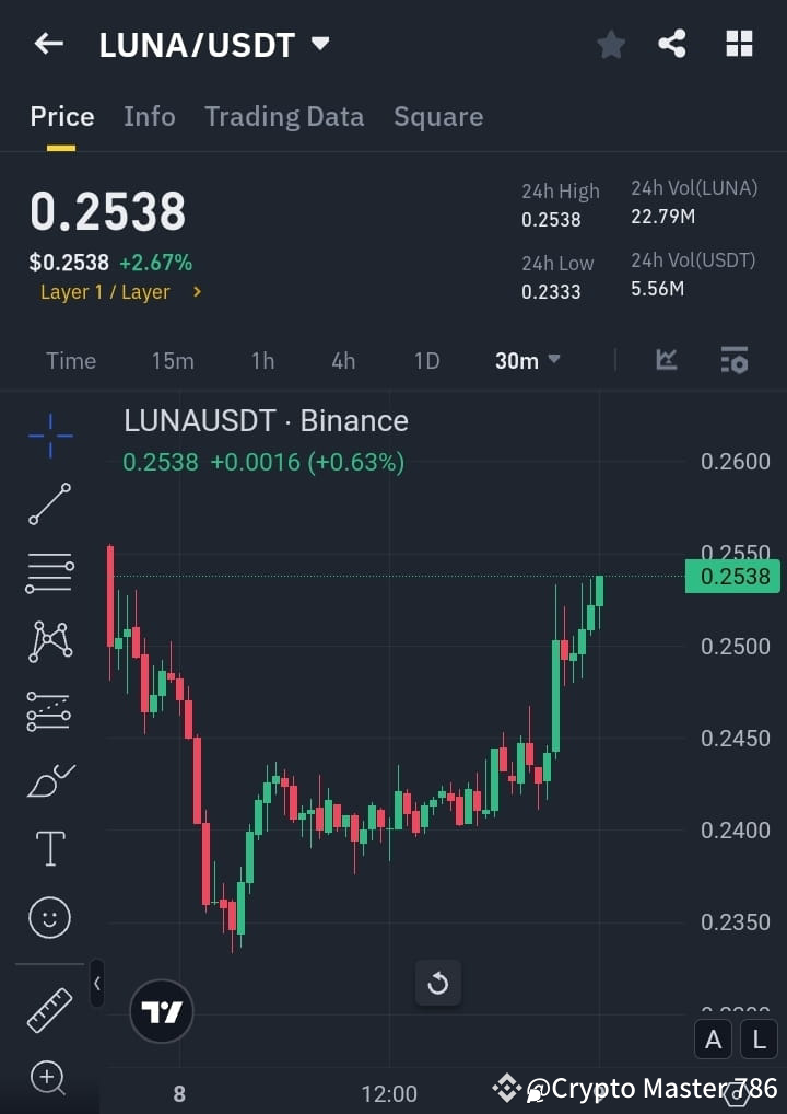 $LUNA /USDT Bull Run Alert! 🔥🚀 📍 Current Price: $0.2538 | Crypto Master 786 on Binance Square