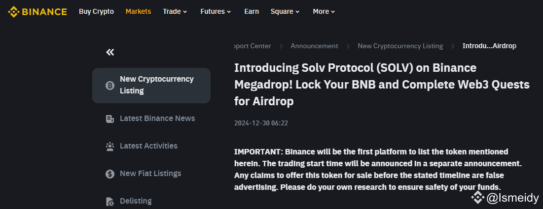 The third #Megadrop a Binance has arrived 🤑 What tokens awa | Ismeidy on Binance Square