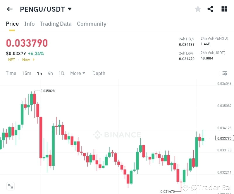 $PENGU /USDT Trading Signal - Bullish Momentum Building? E | Trader Rai on Binance Square