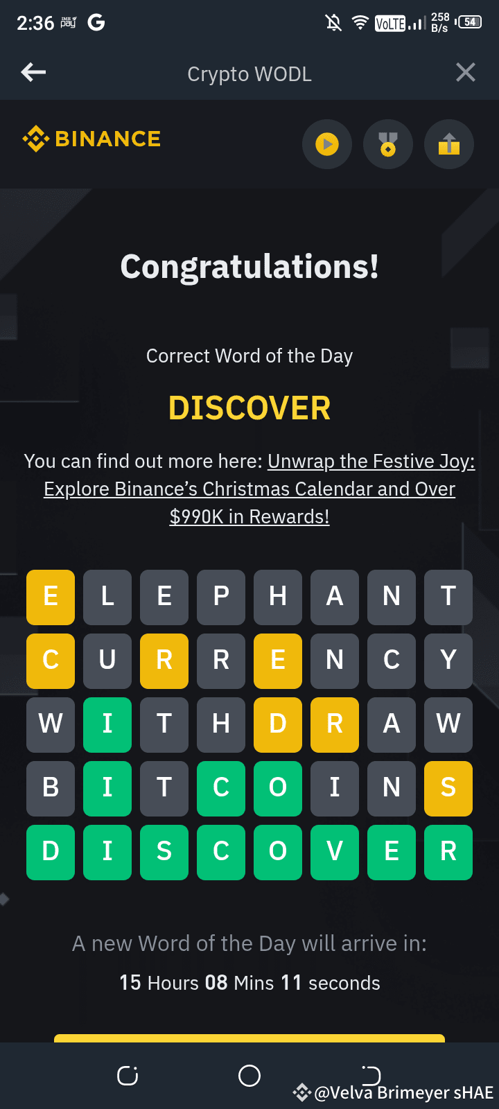 finally , first time i won this game😅 #BinanceGaming #Bina | christ ...