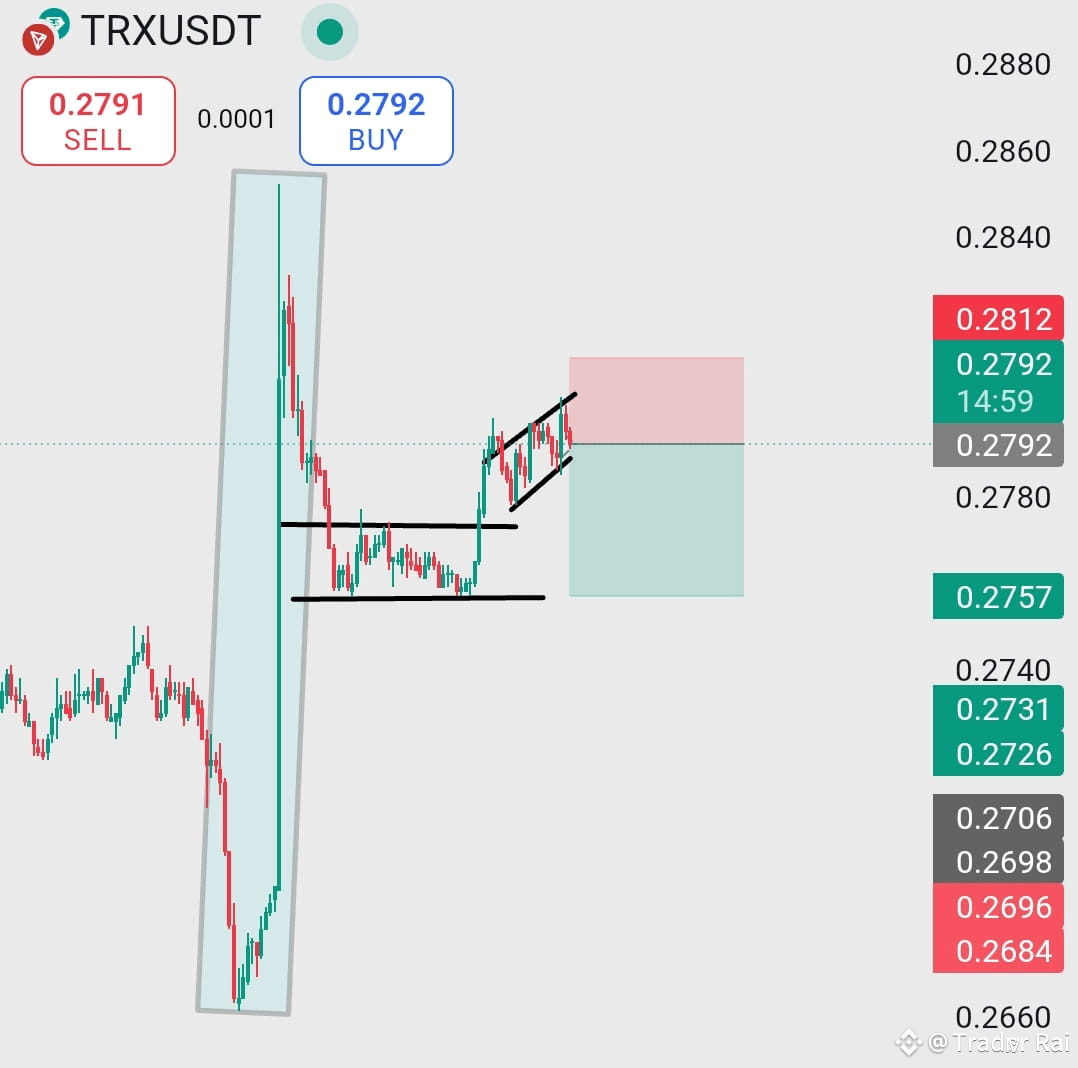 🚨 $TRX – BEAR FLAG OR BULL TRAP? 📉📊 After a powerful | Trader Rai on Binance Square