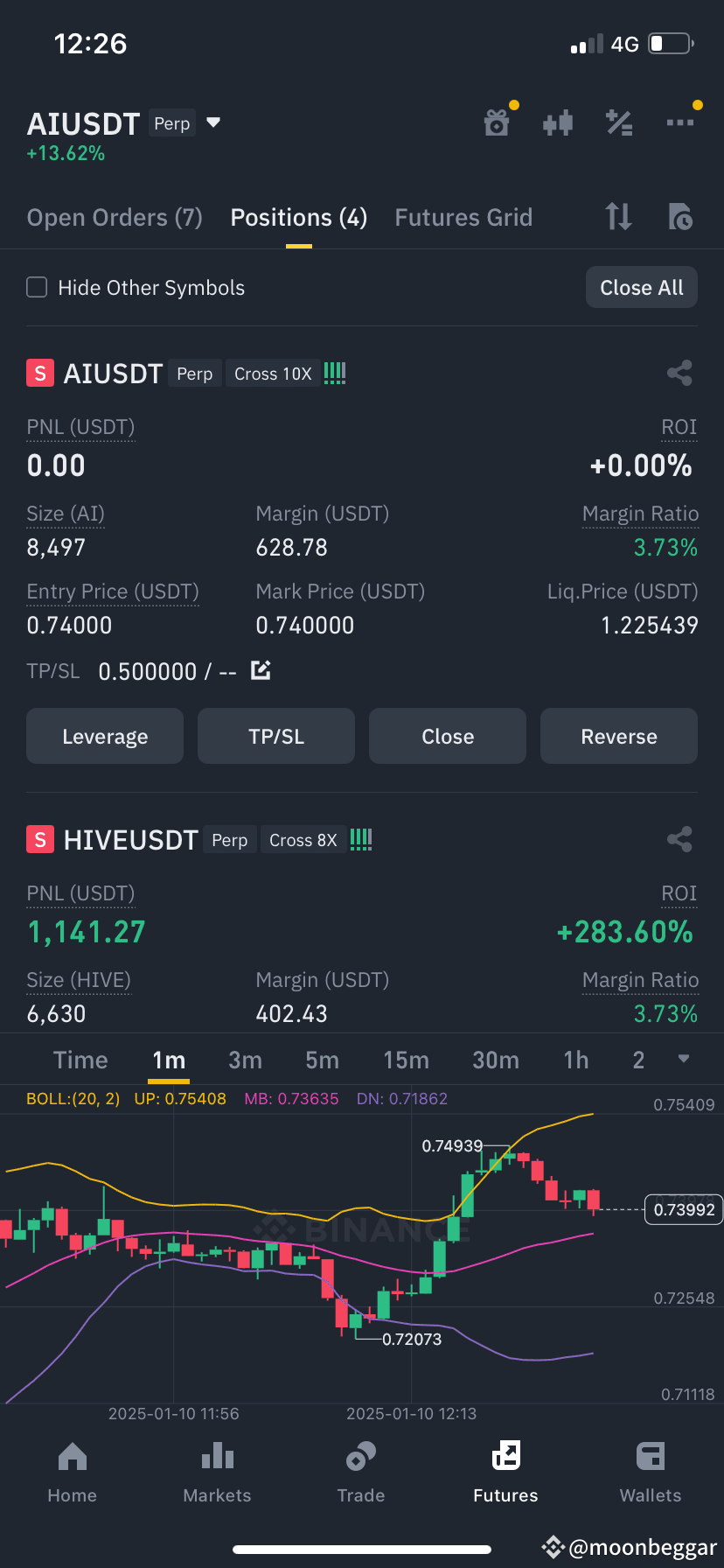 $AI shorted at .74 What do u guys think? | moonbeggar on Binance Square