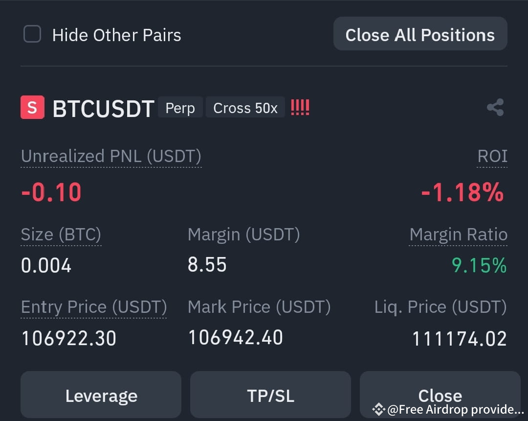 1st #BTC signal .. short 106930 1st TP .. 106000 2nd TP .. 1 | Free ...