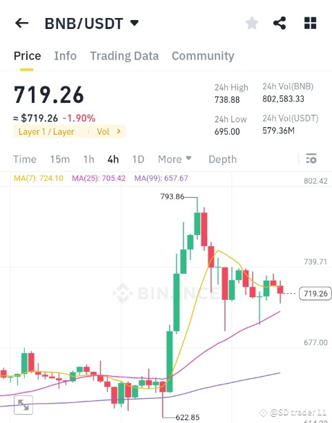 🚀 $BNB /USDT: Seize the Dip – The King of Layer 1 Is Ready | SD trader 11 on Binance Square