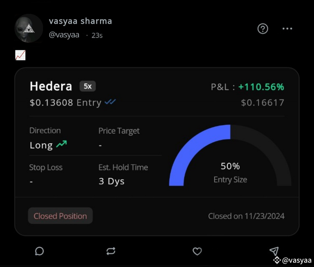 $HBAR 📈 FOLLOW FOR MORE TIPS ! ️ | vasyaa sharma on Binance Square