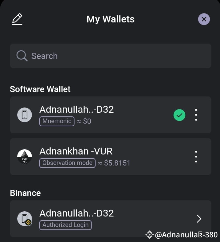 how I transfer balance from observation wallet to mnemonic w | Adnanullah-380 on Binance Square