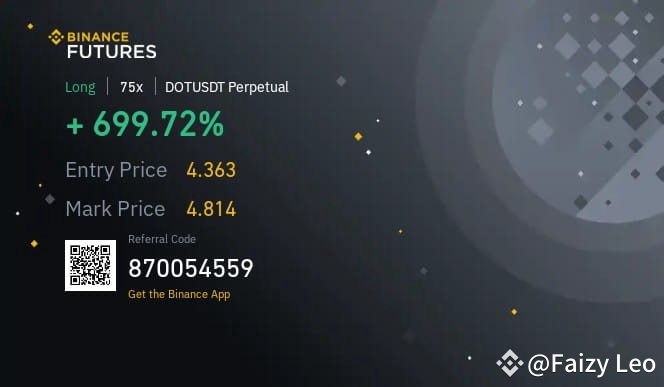 $DOT this is still running $MATIC closed 100$+ profit boo | Faizy Leo ...