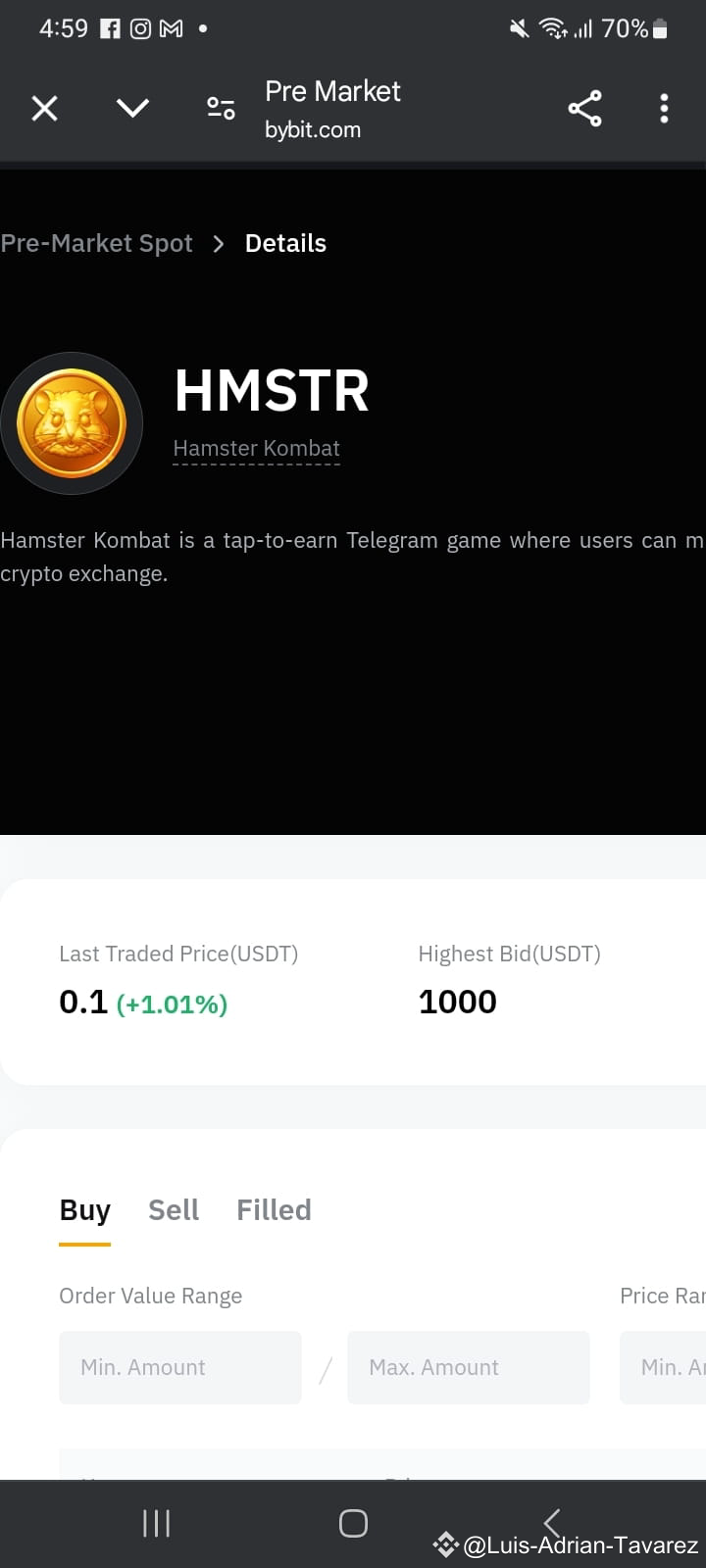 🐹🐹🐹HMSTR = 0.1 🥳🥳 The hamster kombat token is currentl | Luis-Adrian ...