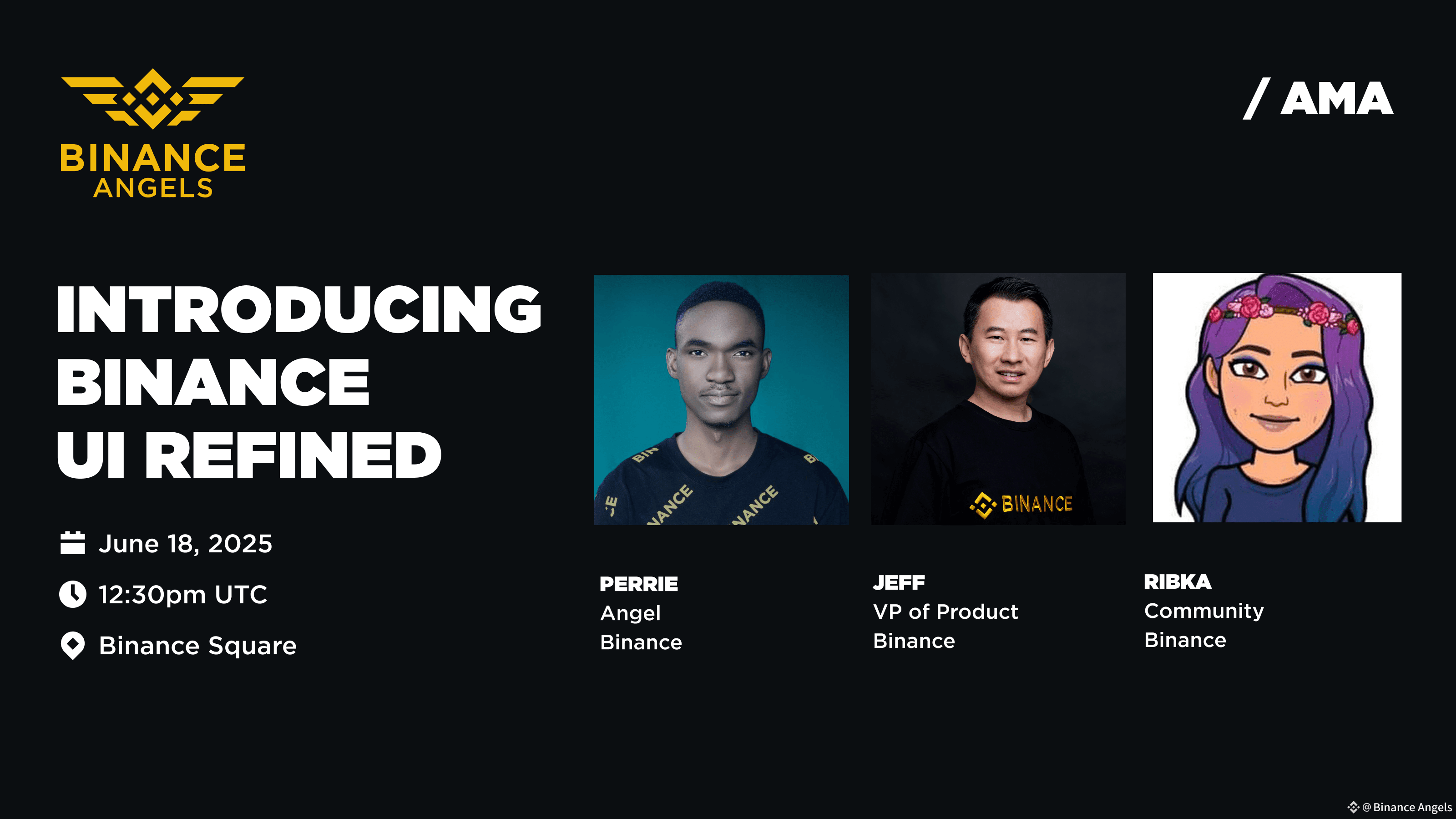 Join us for an AMA with @Jeff Li , VP of Product at Binance, | Binance ...