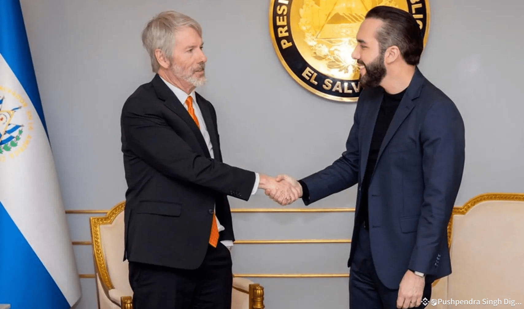 🚨BREAKING : 🔥President Bukele Meets Michael Saylor to disc | Pushpendra ...