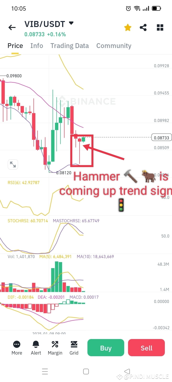 $VIB #ShareYourTrade time to go up hammer signal for up tre | MUHAMMAD ...